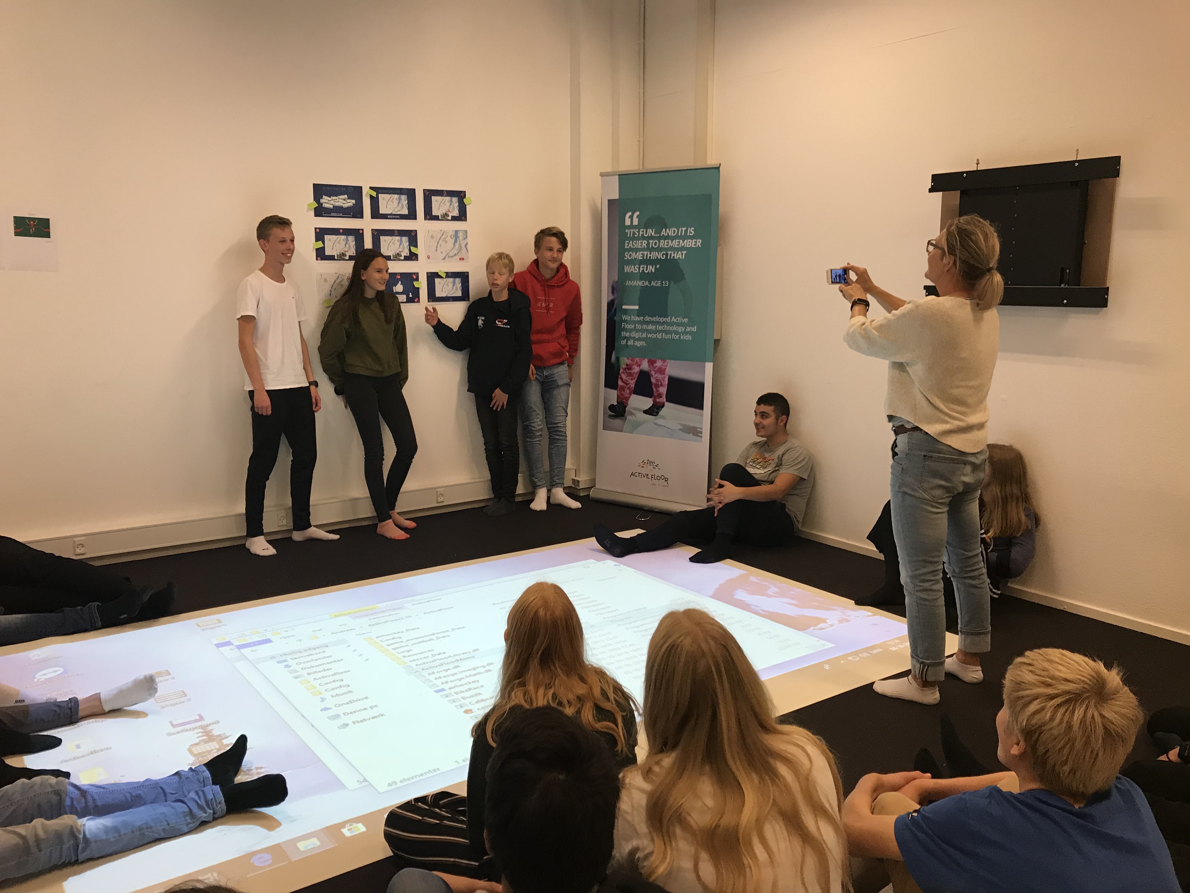 Three 8th grade classes develop new games for Active Floor - ActiveFloor